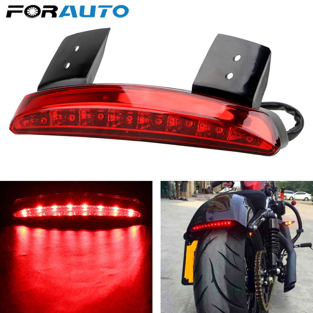 Forauto Bike Motorcycle Lights Rear Fender Edge Red Led Brake Tail ...