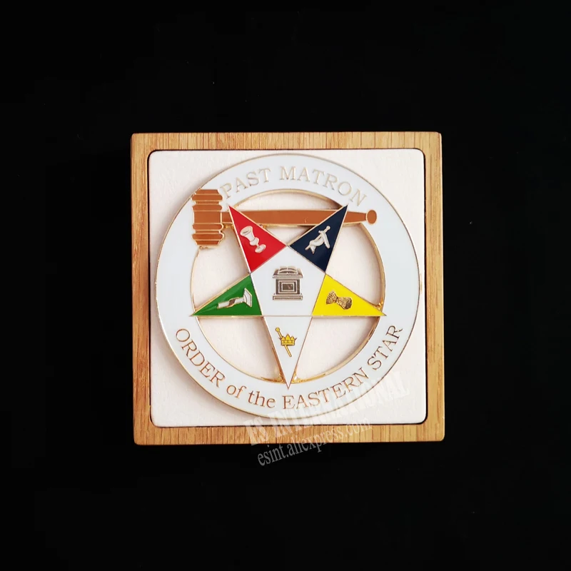 Masonic Car emblem "PAST MATRON ORDER of the EASTERN STAR "Badge Mason ...