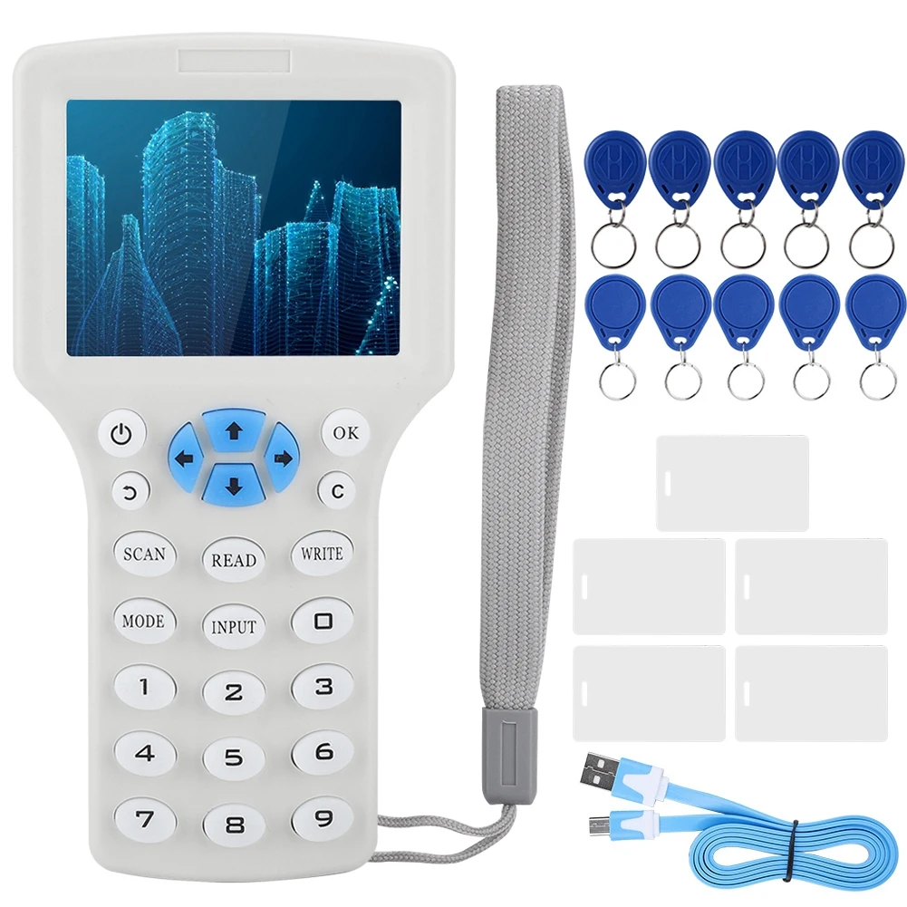 Multi Frequency Identification RFID ID Card Reader Access Control Copy ...