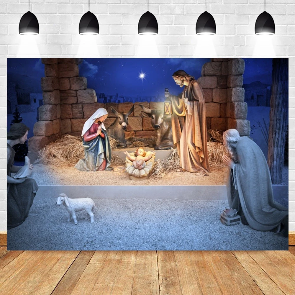 Nativity Backdrop Scene
