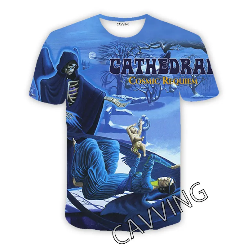 CAVVING 3D Printed CATHEDRAL BAND Casual T shirts Hip Hop Tee Shirts ...