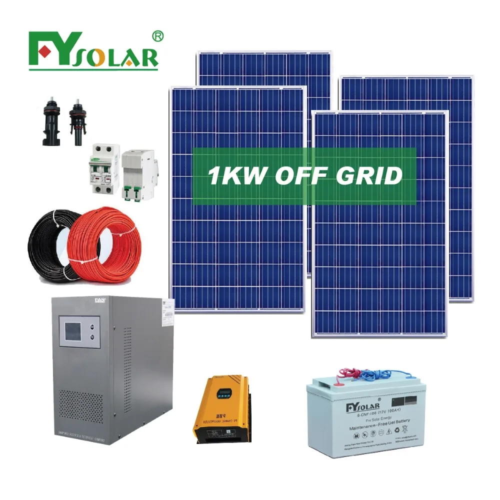 Off Grid Panel Solar Kit Set 1000w 1 Kw Solar Panel Price Solar Panel ...