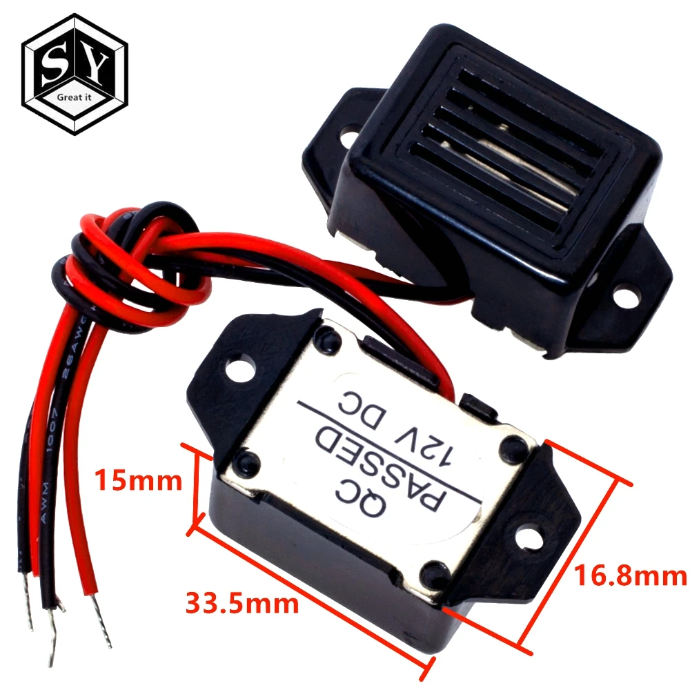 1pcs Alarm Buzzer Dc 12v 85db Mini Electronic Alarm Buzzers Constant ...