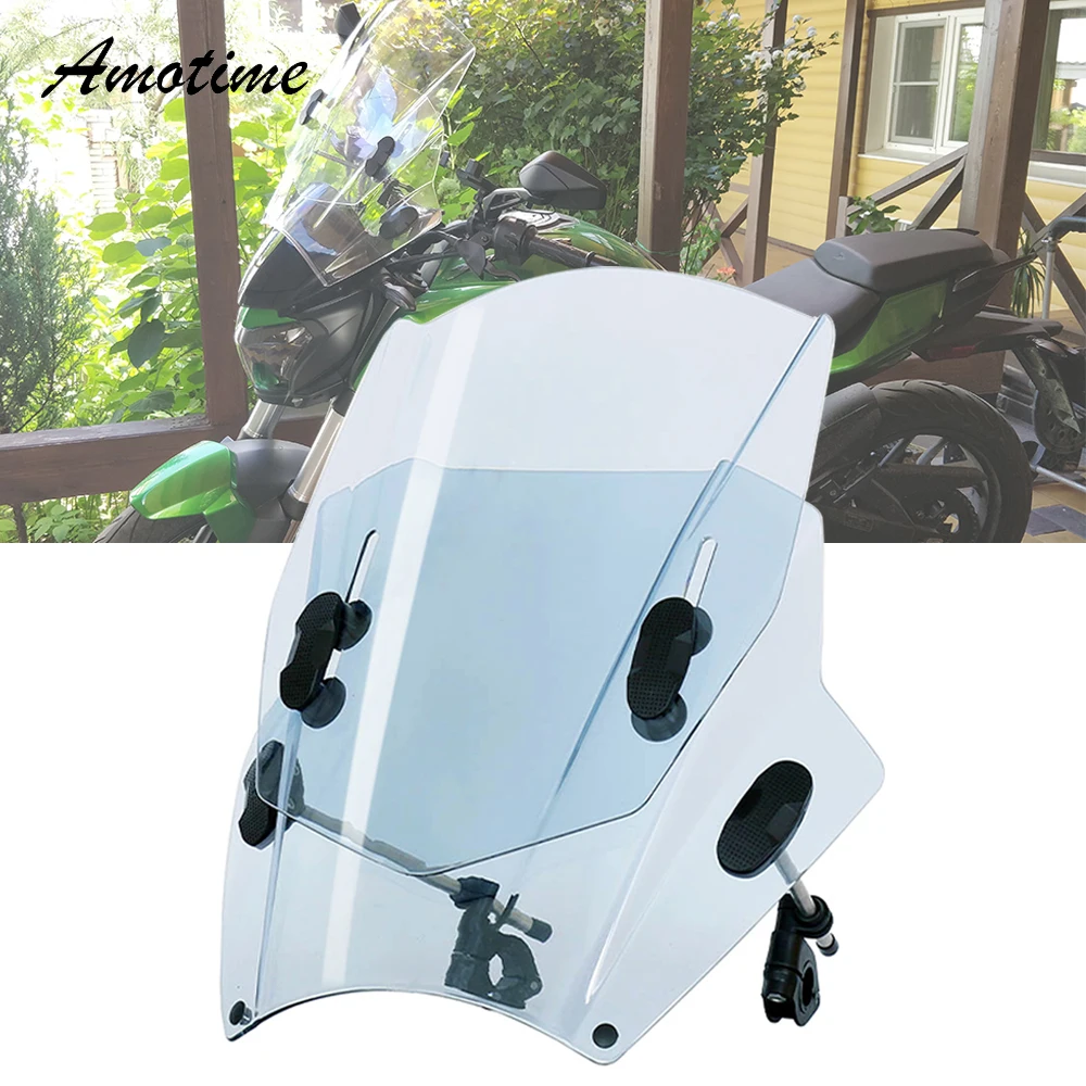 Motorcycle Windscreen Windshield Universal For Yamaha MT125 FZ1 FZ6 FZ8 ...