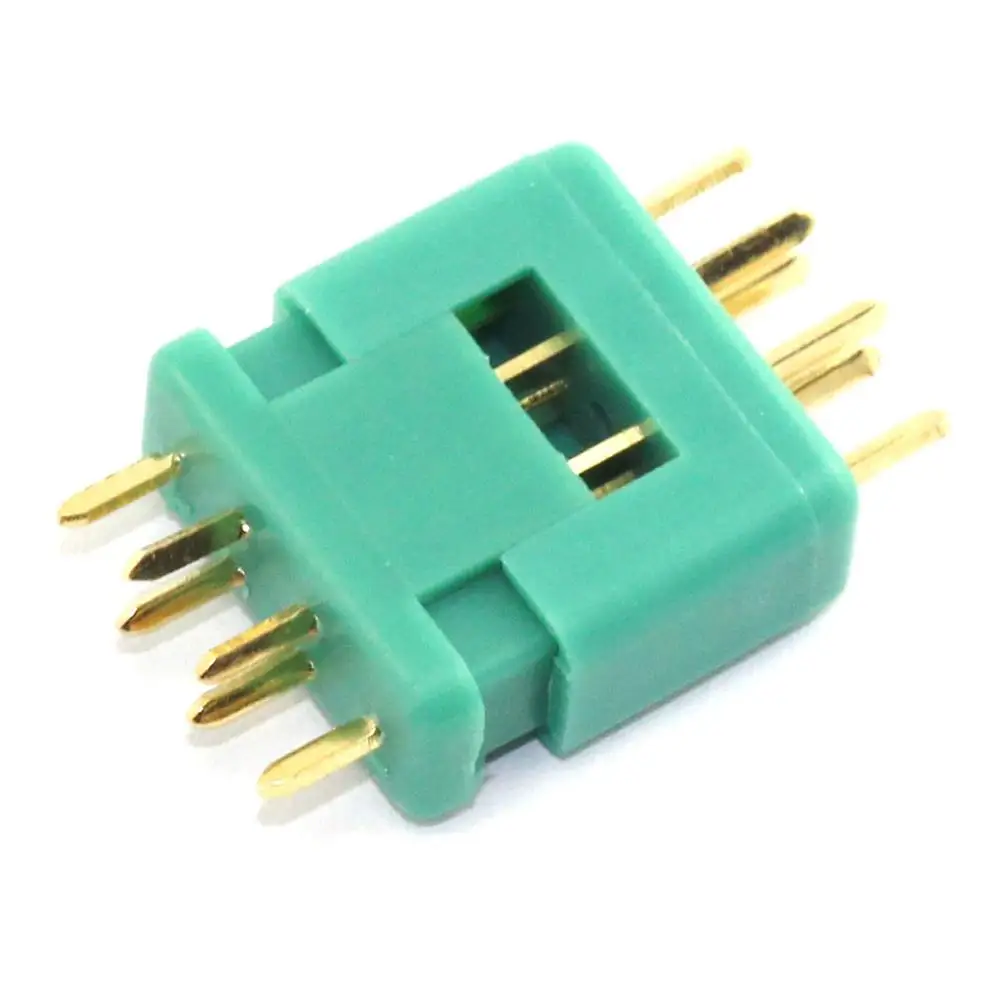 10PCS-MPX-Connector-6-Pin-Multiplex-Plug-Gold-plated-Pin-30Amp-Male ...
