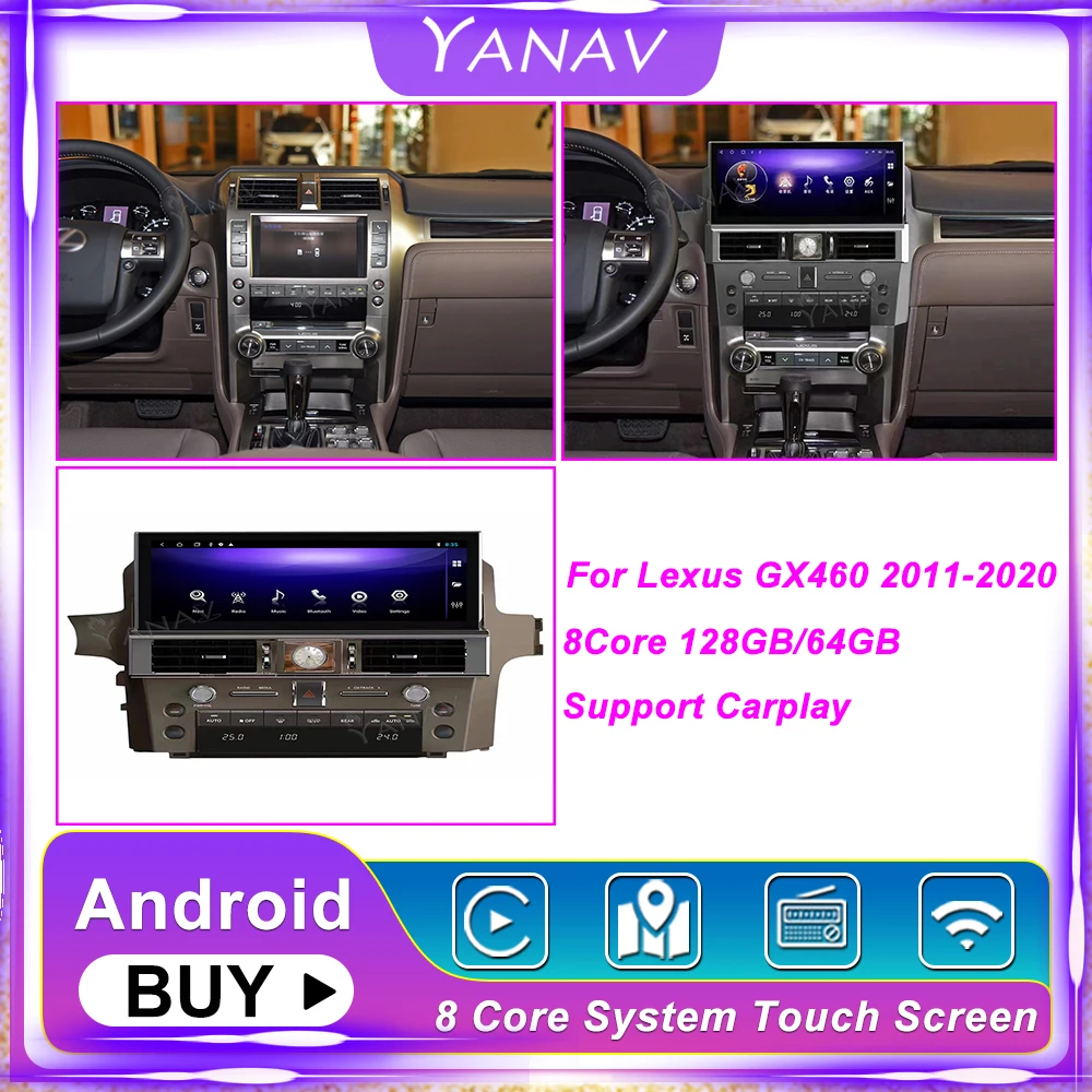 128GB-Android-10-Car-Radio-For-Lexus-GX460-2011-2020-Auto-GPS ...