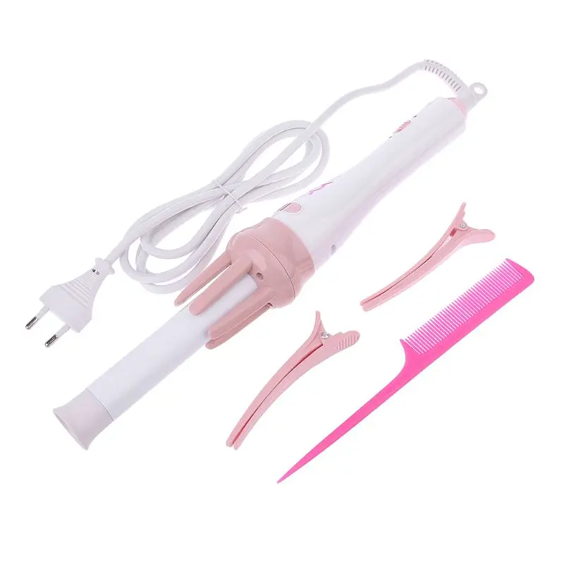 Electric Automatic Hair Curler Curling Wand Ceramic 360° Rotating Fast ...