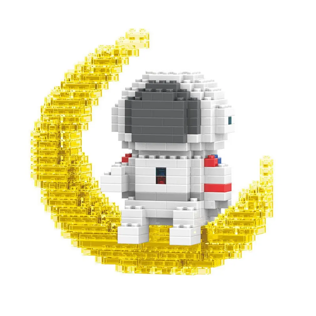 diamond Astronaut blocks Decoration Happy Planet Micro Particles ...