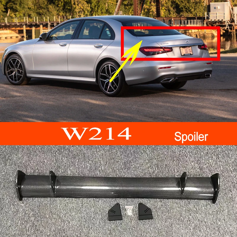 W214-Carbon-Fiber-FRP-GT-style-Car-styling-Sporty-Rear-Trunk-Wing ...