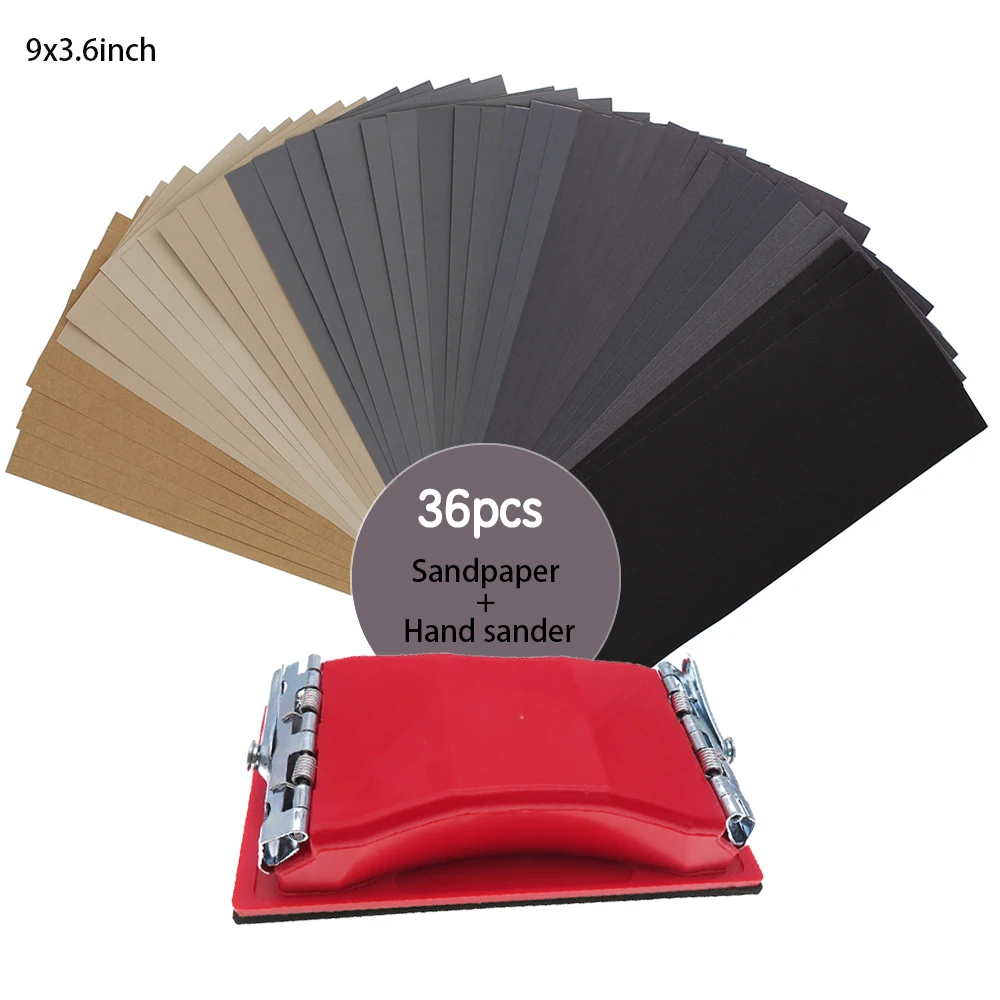 36pcs-Sandpaper-120-to-3000-Girt-Sand-Paper-Assortment-Wet-Dry ...