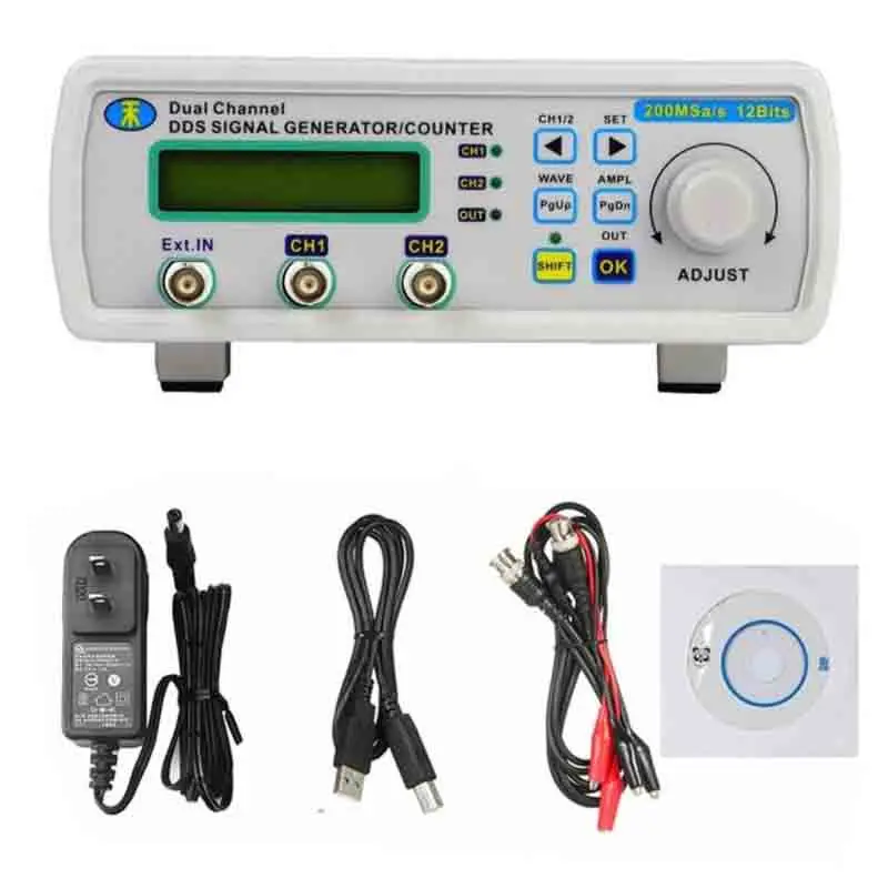 MHS5200A-6MHz-25MHz-Digital-DDS-Dual-channel-Function-Signal-Generator ...