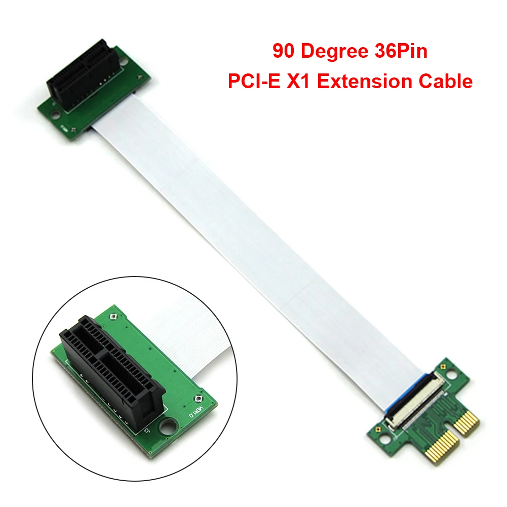 15cm pci express cabo de extensão pci e 90 graus adaptador linhas 36 ...