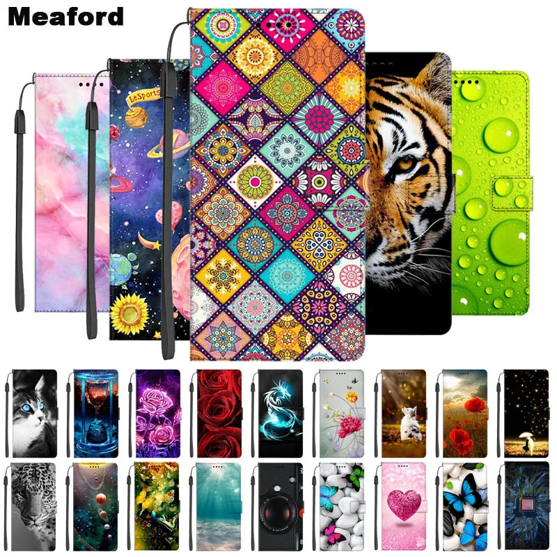 Flip Phone Cover For Huawei P10 P20 P30 P40 Lite Pro Case Wallet ...