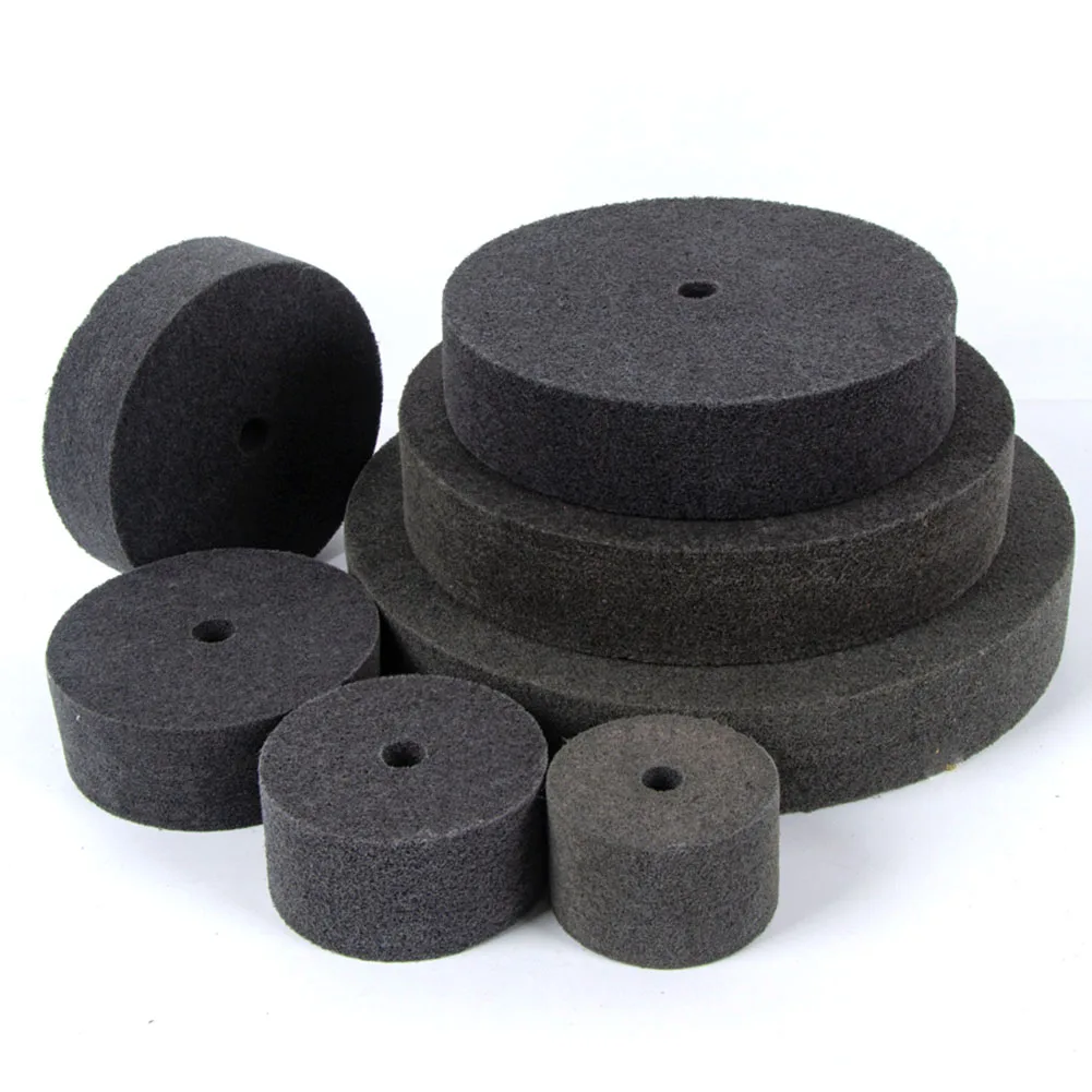 150/200mm/250mm/300mm 1 pieces Nylon Fiber Polishing Wheel Non-woven ...