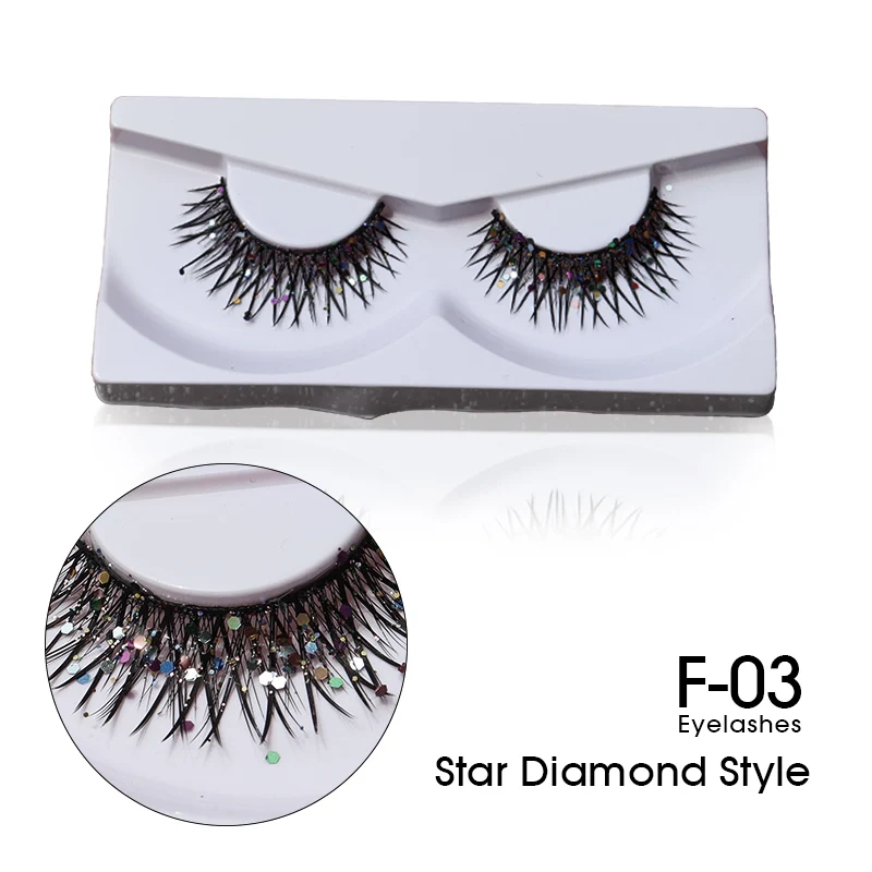 Black Feather Eyelashes