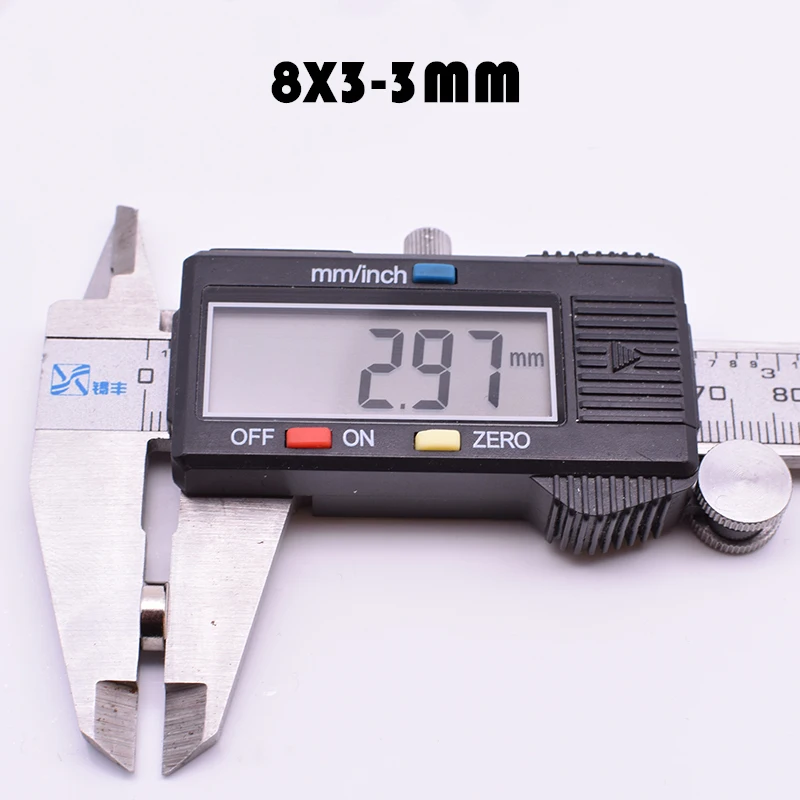 30/100 Pcs N35 Neodymium Magnet Ring 8x3mm With 3mm Hole Small Round ...