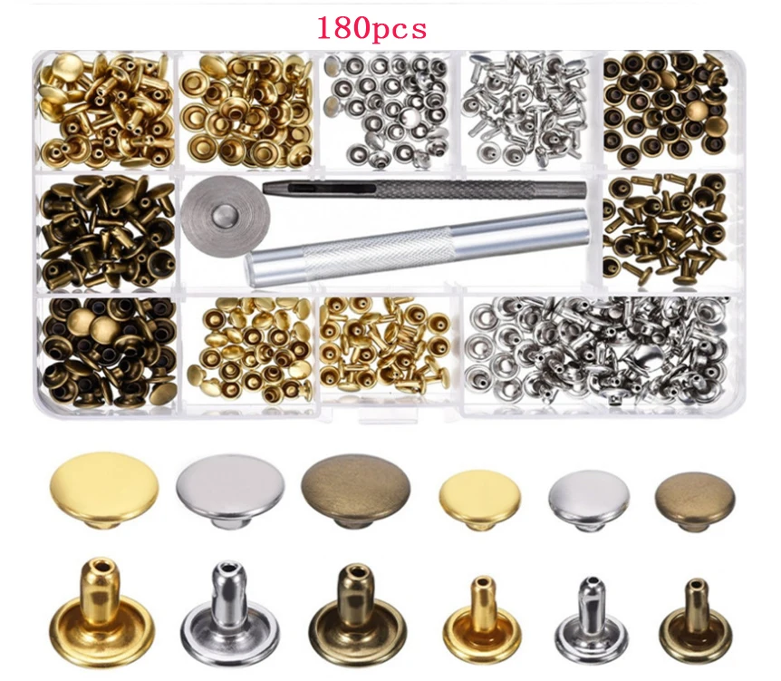 Rivets 180 Sets Of 6mm8mm Single Rivets A Total Of 4 Colors ...