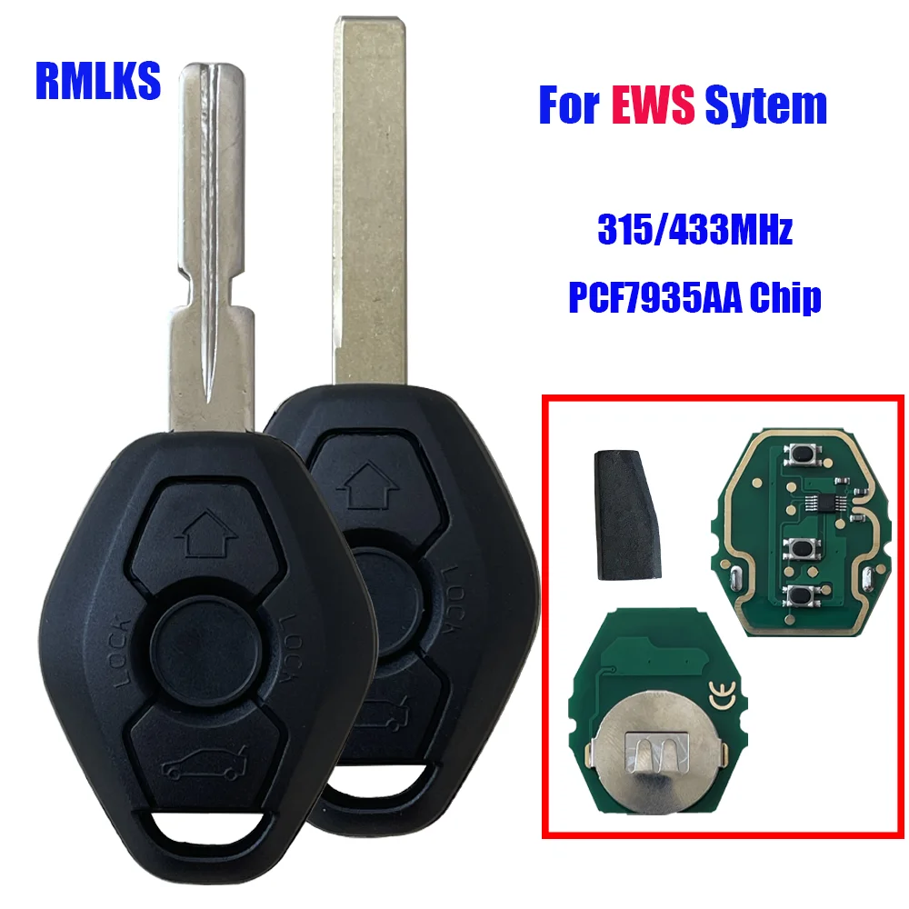 Ews System Remote Key Fob For Bmw E38 E39 E46 X3 X5 Z3 Z4 1/3/5/7 ...