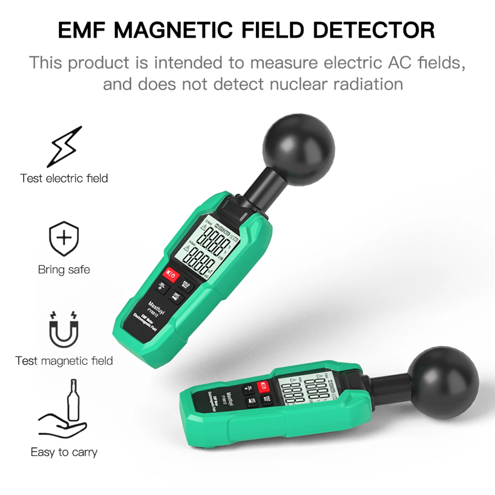 Emf Meter Electromagnetic Field Tester High Precision Electromagnetic ...