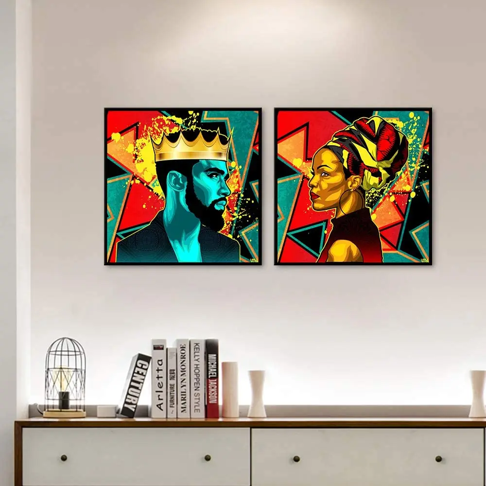 African King And Queen Painting