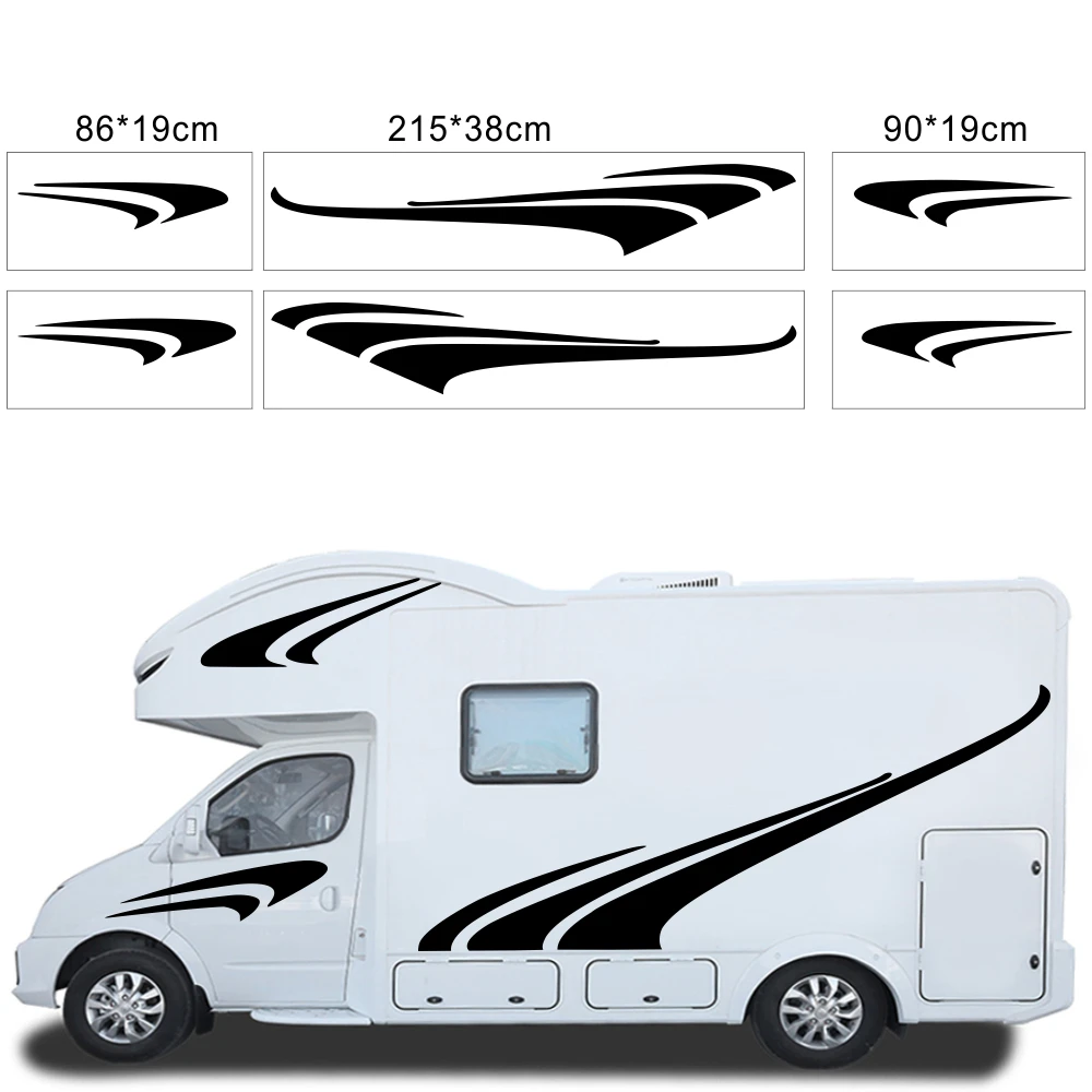 Doordash-6PCS-Stickers-for-RV-Striped-RV-Caravan-Side-Door-Striped-Body ...