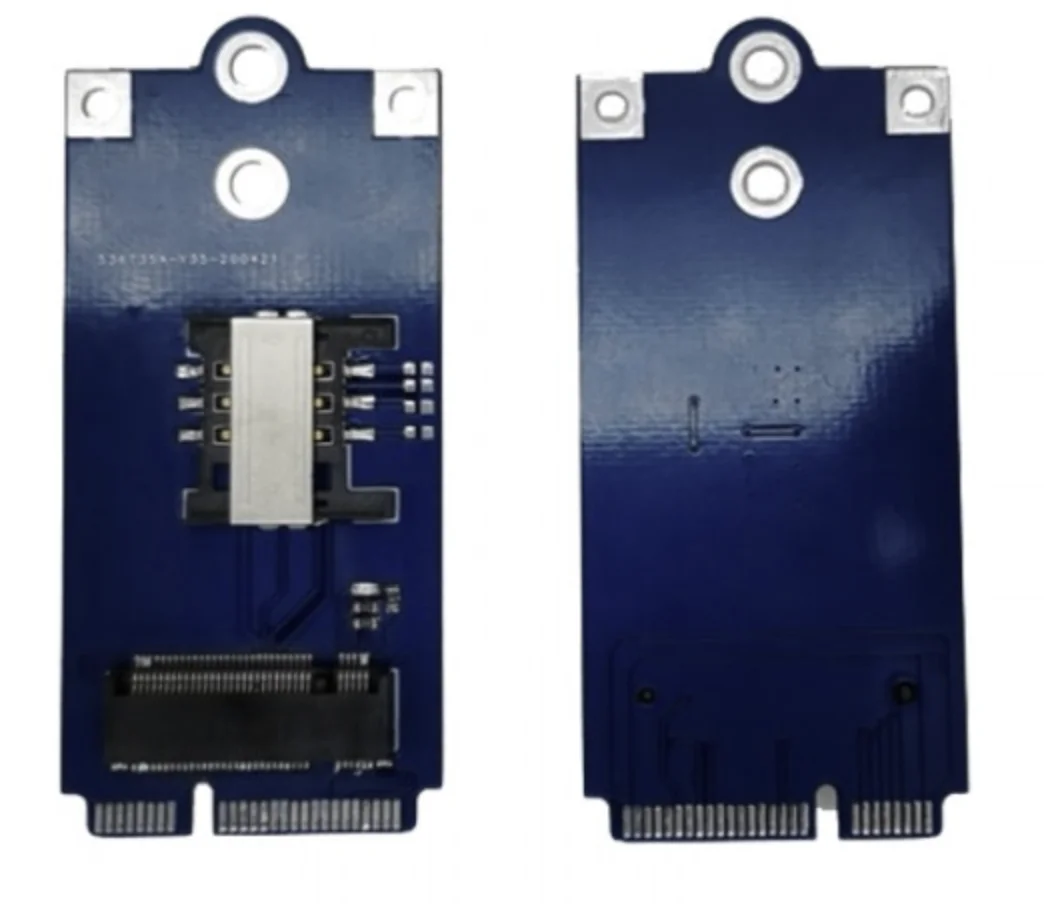 SIM 카드 슬롯이 있는 NGFF-Mini Pcie 어댑터, M.2-PCIE 전송 카드, 3G 4G LTE 5G 모듈 EM12 ...