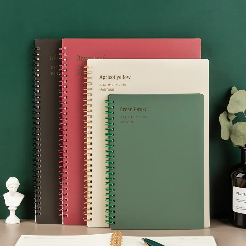 Morandi-Color-Soft-Copybook-Notebook-Green-Red-Pantone-A5-Size-80 ...
