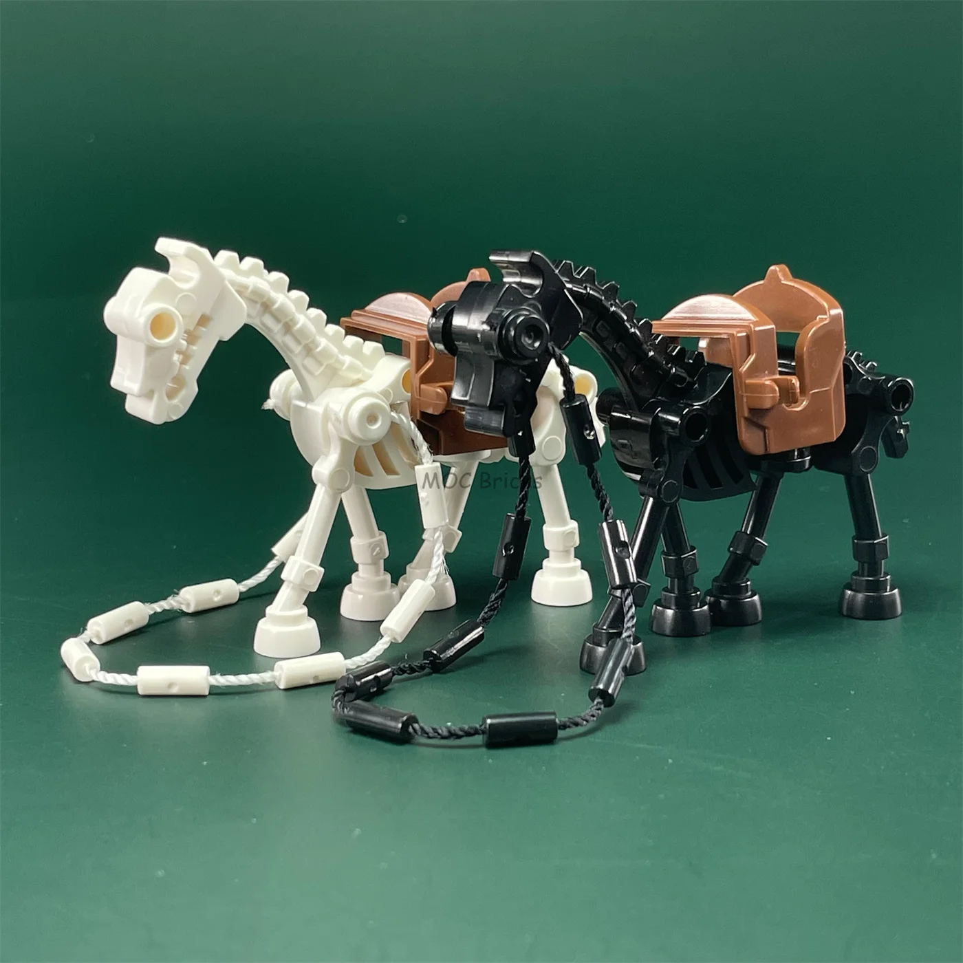MOC Bricks Weapon Animal Skeleton skull Skeletal horse saddle Building ...