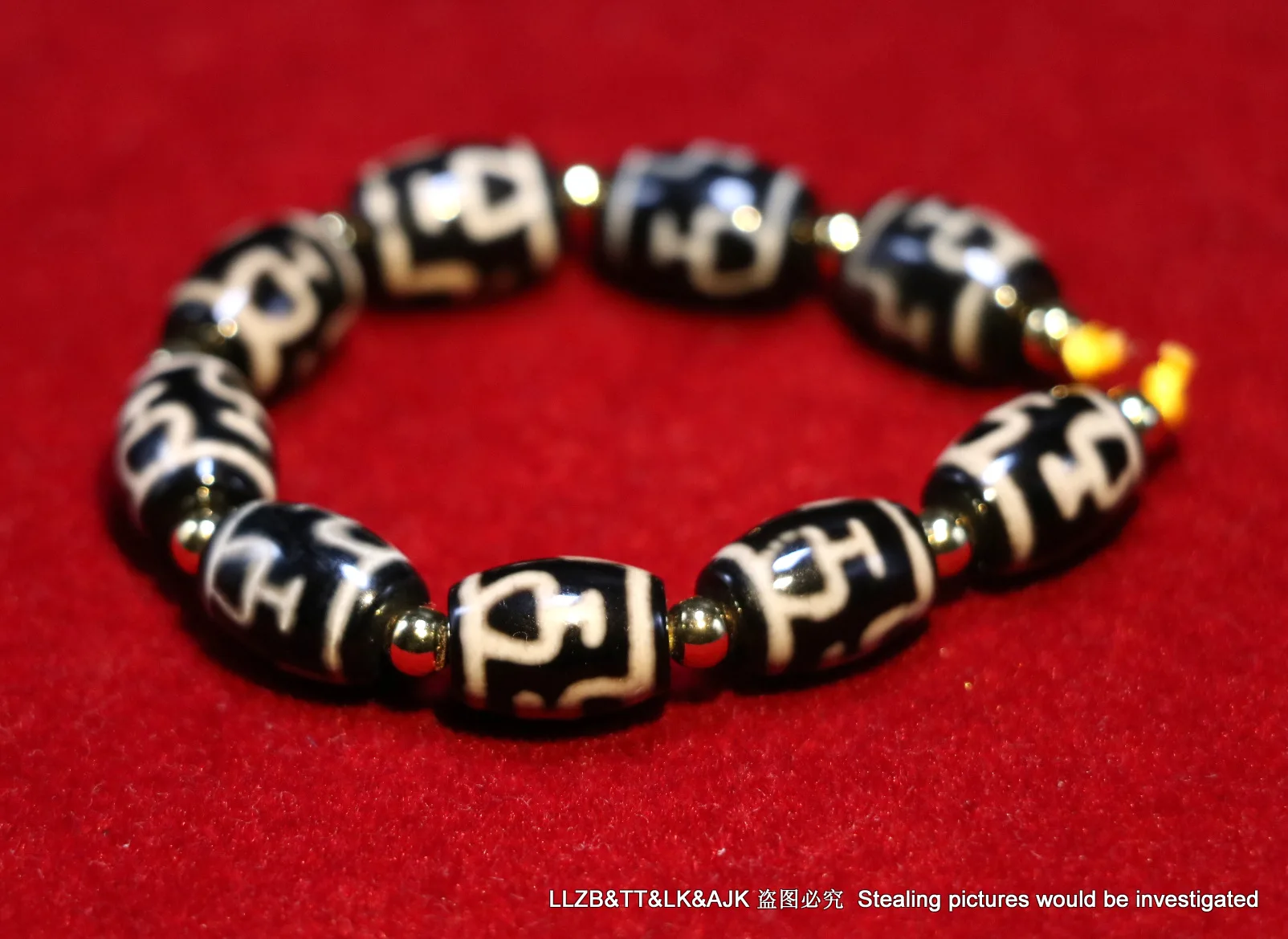 LKbrother Talisman Treasure Set of 10 Tibetan Old Agate Treasure Bottle ...