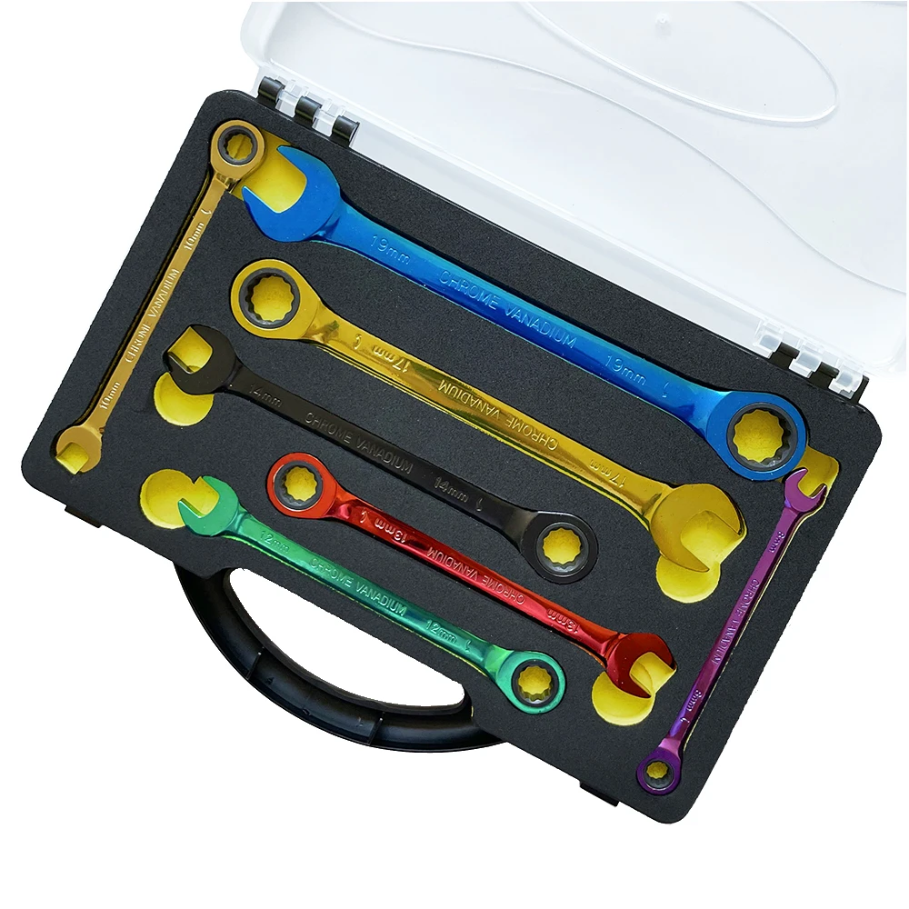 Color ratchet wrench Multi-function dual-purpose open movable wrench ...