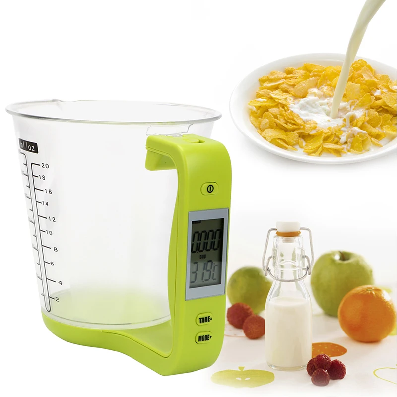 Digital Measuring Cups Scale Cups With Lcd Display Kitchen Food Volume ...