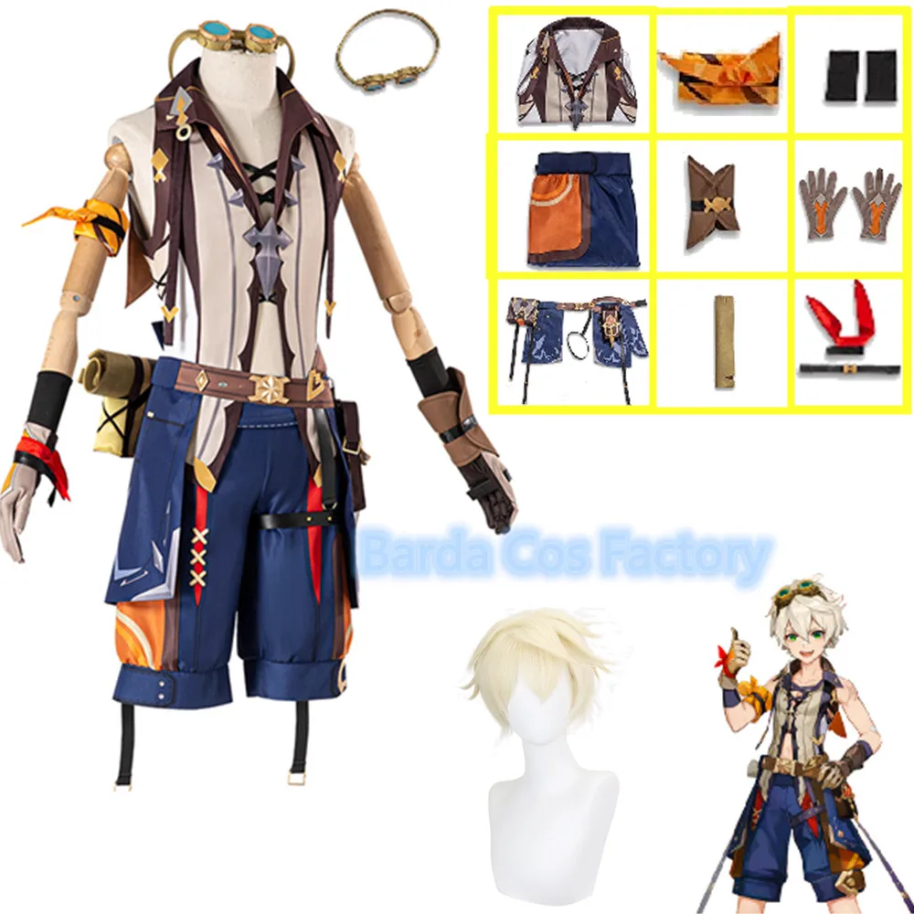 Game Genshin Impact Bennett Cosplay Costume Suit Men Uniform Halloween ...
