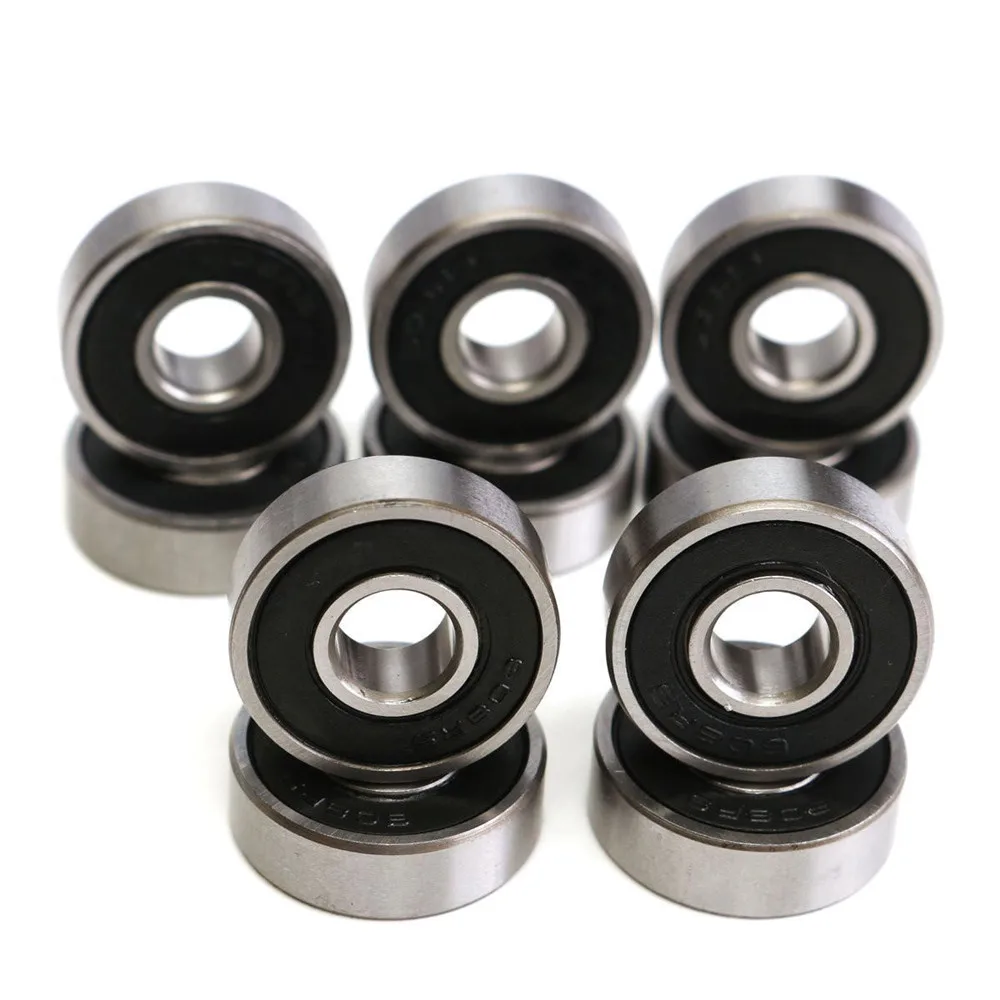 608 2RS Ball Bearing ABEC-5 8X22X7 mm Deep Groove Steel Sealed Ball ...