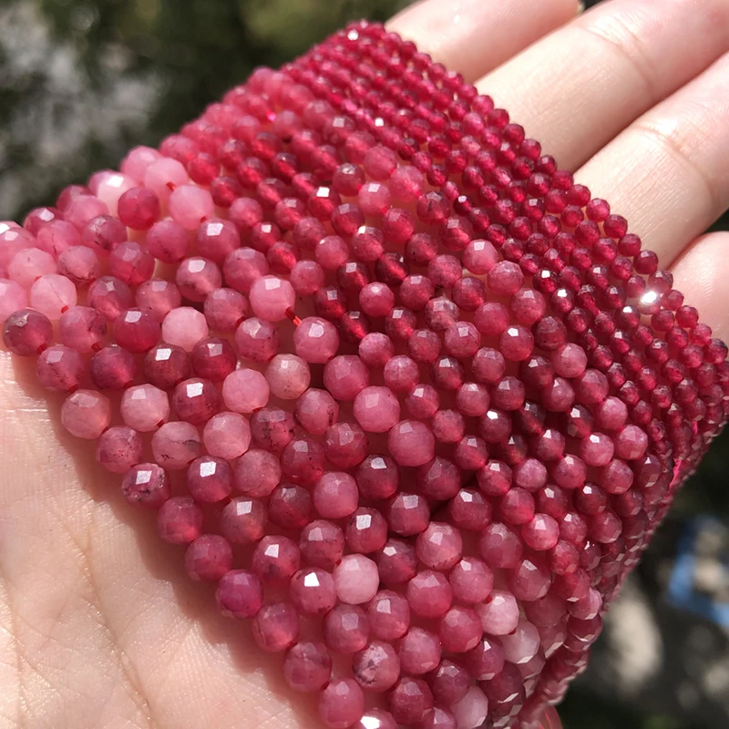 A-Natural-Rubys-Stone-Beads-Micro-Faceted-Small-Red-Crystal-Round-Loose ...