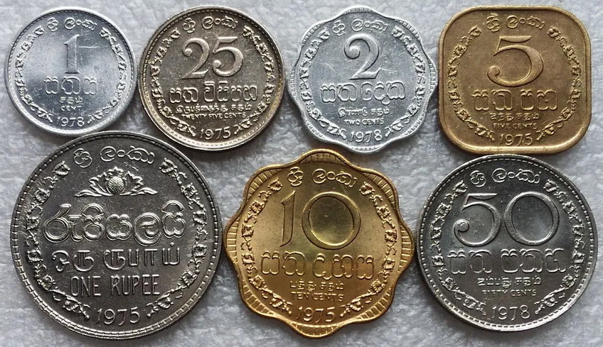 Sri-Lanka-1975-1978-Edition-1-50-Cents-1-Rupee-Copper-nickel-Coin-Full ...