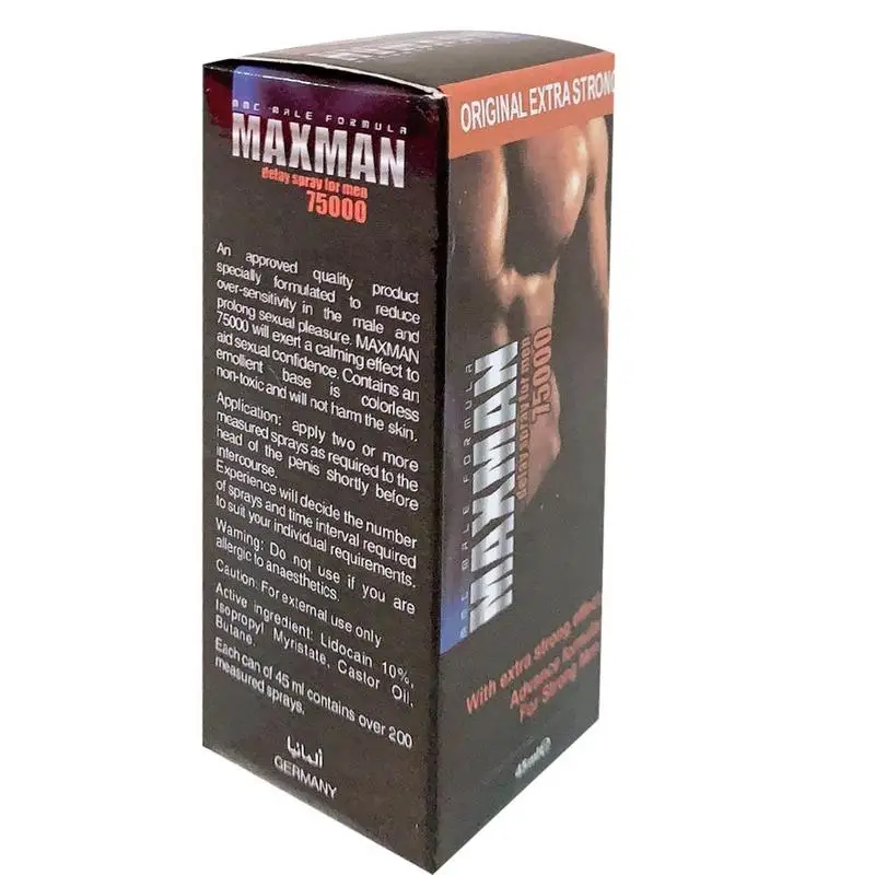 MAXMAN 75000 Male Spray High Quality Male Delay Spray