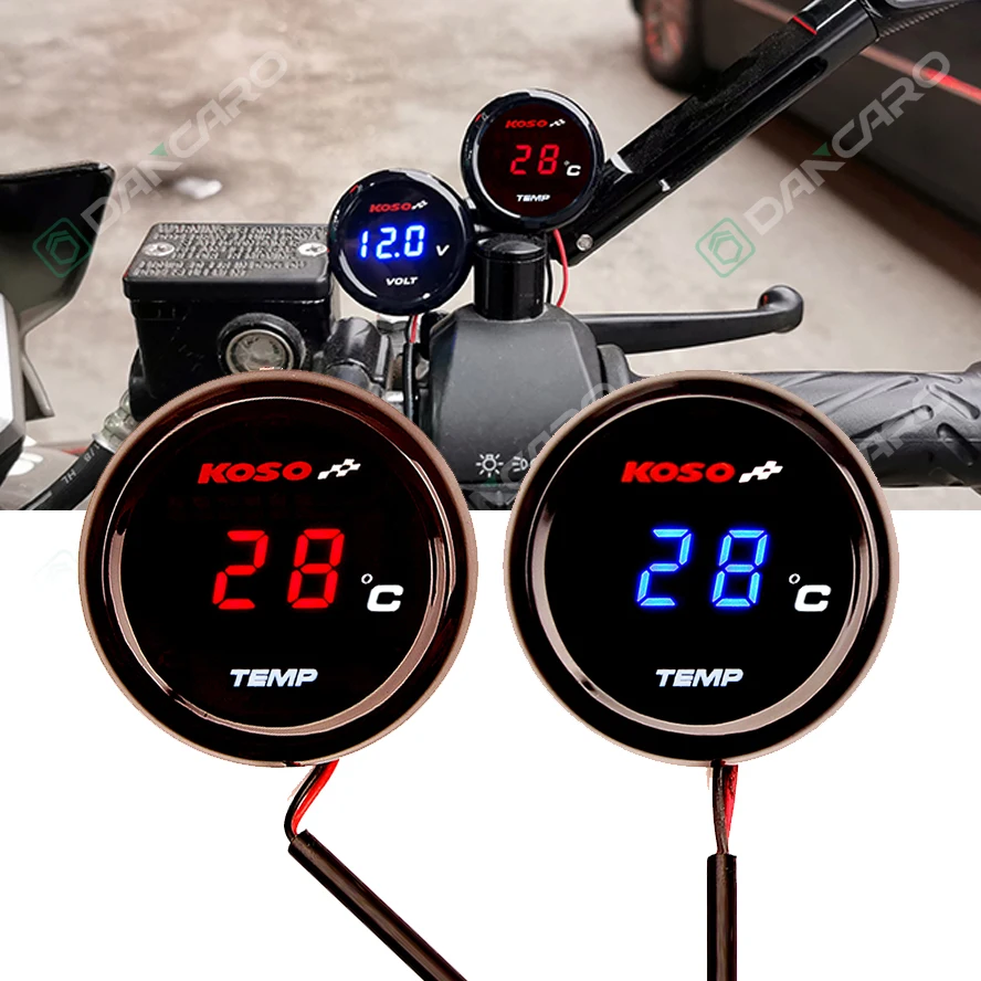 2-Color-KOSO-Round-Water-Temp-Meter-for-Yamaha-NMAX-TMAX-XMAX-Digital ...