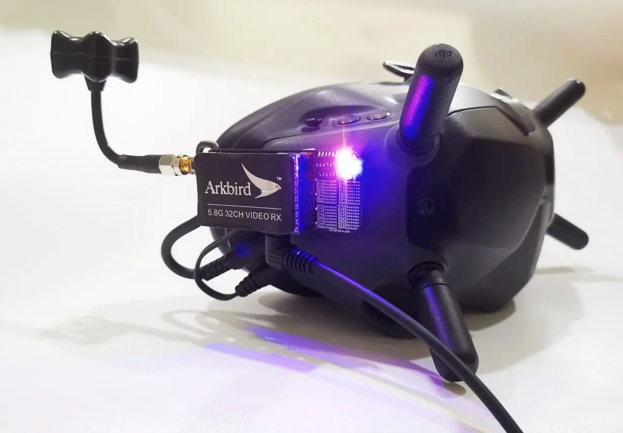 Arkbird 5.8G 32CH Video Receiver For DJI FPV Video glasses HD to analog ...