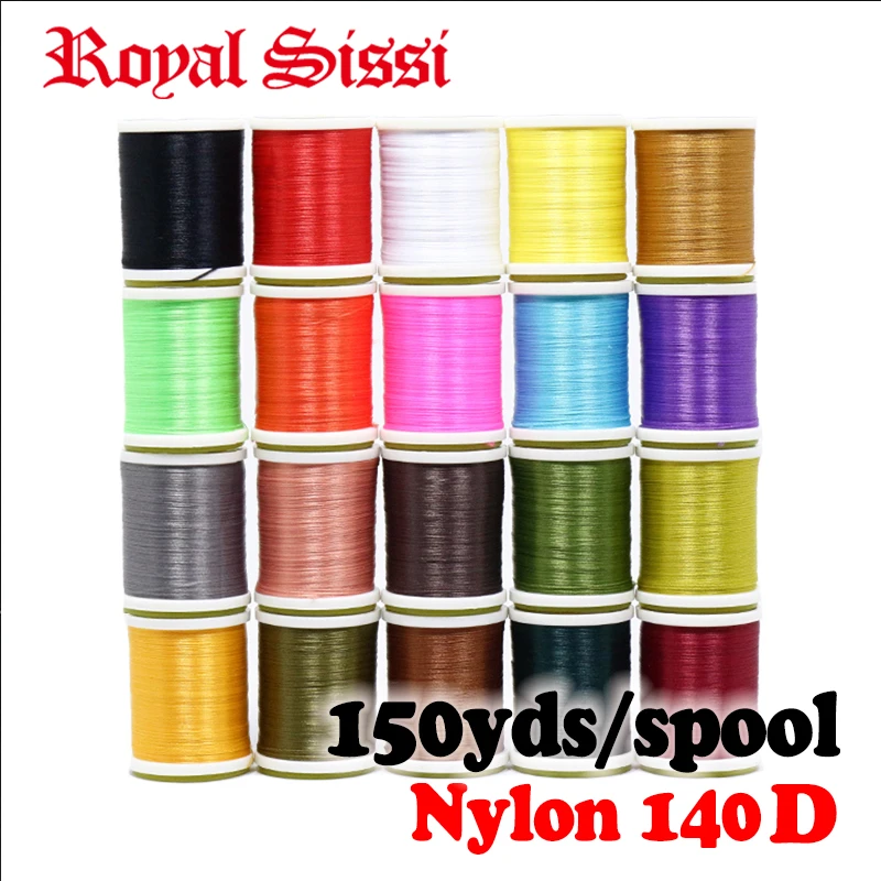Royal-Sissi-10-spools-set-140D-nylon-fly-tying-thread-150yds-spool-big ...