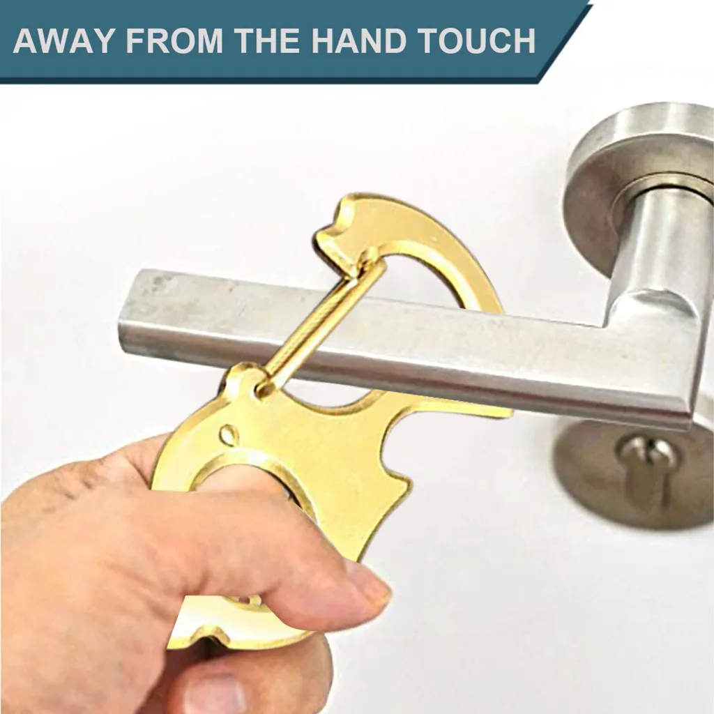Hygiene door handle Antimicrobial EDC Aluminum alloy Door Opener ...