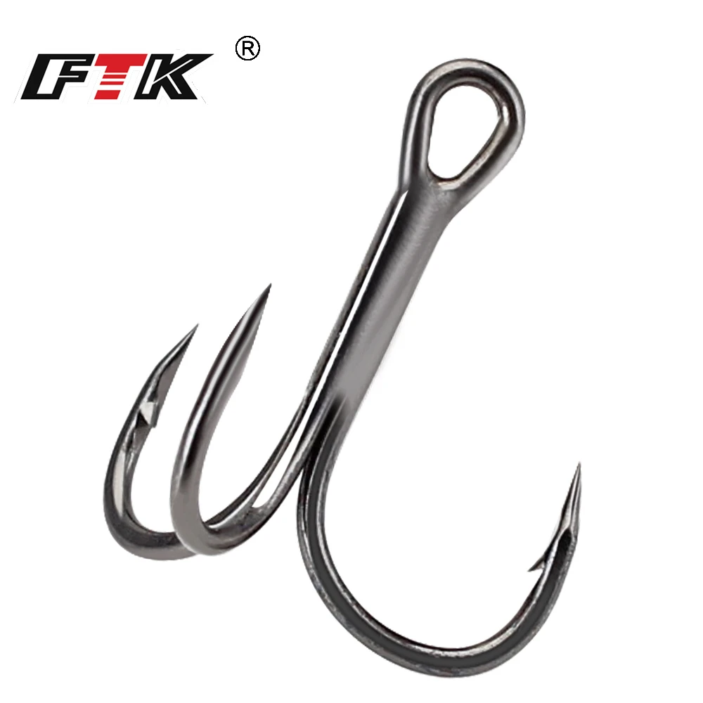Fishing Hook Treble Hooks Ftk | Carbon Steel Fishing Tackle | Carbon ...