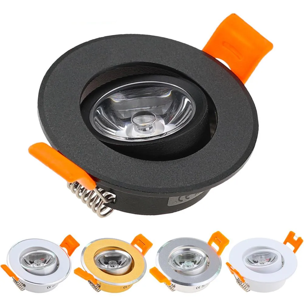 Dimmable Aluminum Round LED Ceiling Downlight 3W AC90 260V DC12V ...