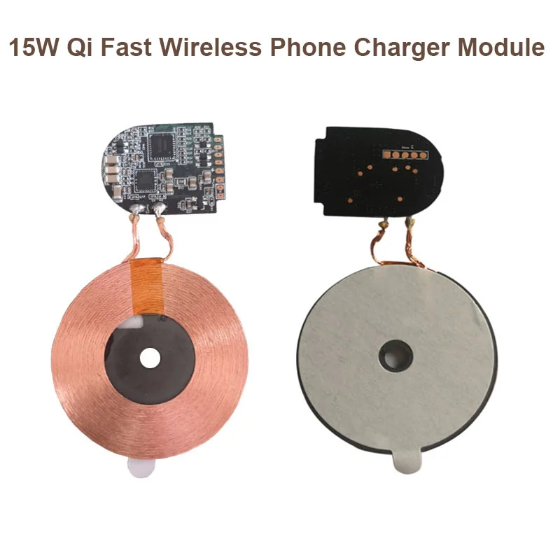 DIY 15W Qi Fast Charging Wireless Phone Charger Module PCBA Circuit ...