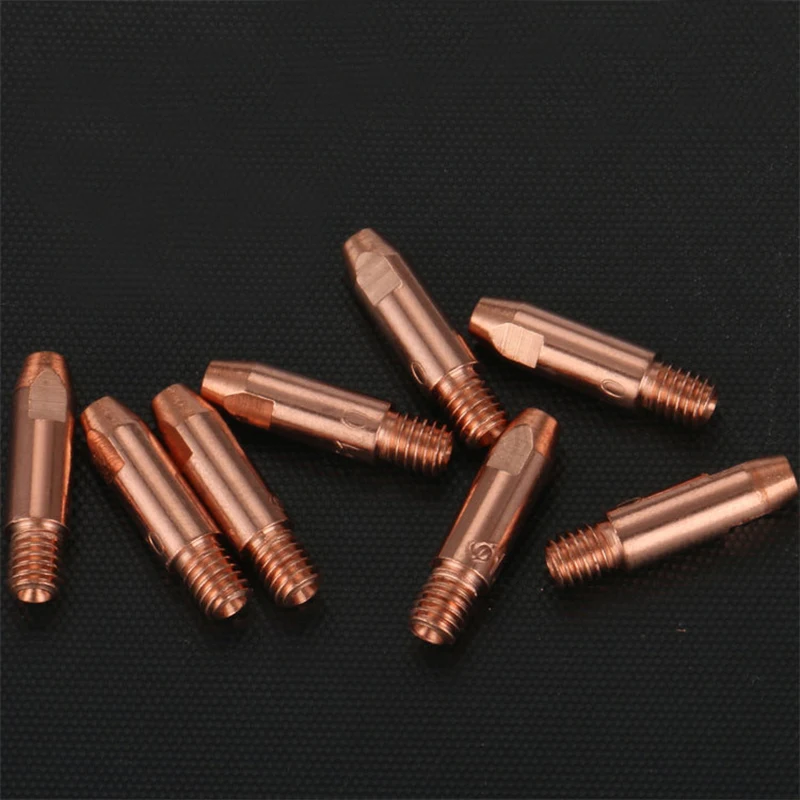 Hot 10pcs MIG Welding Nozzle Contact Tips Gas Diffuser Connector Holder Torch Contact Semi ...