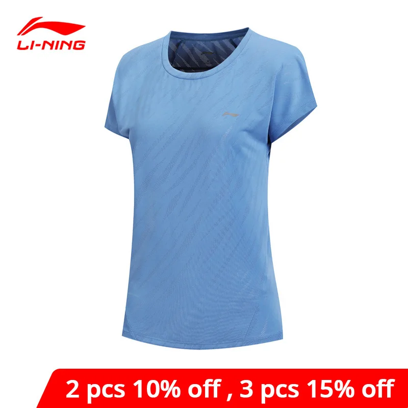 Li-Ning-Women-Running-T-Shirt-Regular-Fit-91-Polyester-9-Spandex ...
