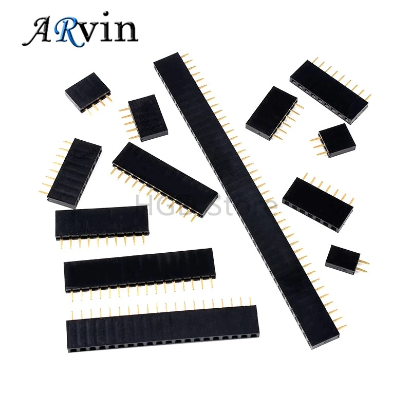 Connector Strip Pinheader | Pcb Socket Board | Pin Header - 2.54mm Pitch Single Row - Aliexpress