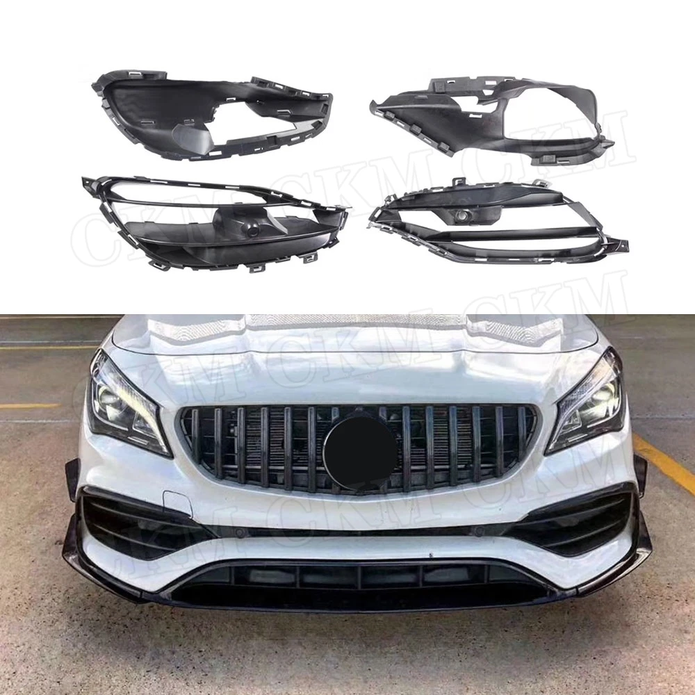 Front-Fog-Light-Air-Vent-Trim-Cover-Grills-For-Mercedes-Benz-CLA-Class ...