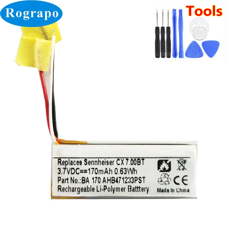 New 3.7V 170mAh AHB471233PST Replacement Battery For Sennheiser ...