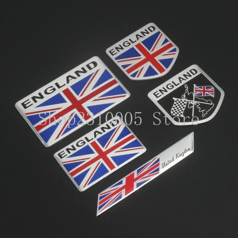 10PCS-UK-England-Flag-Thin-Aluminium-Label-Emblem-Chrome-Car-Styling ...