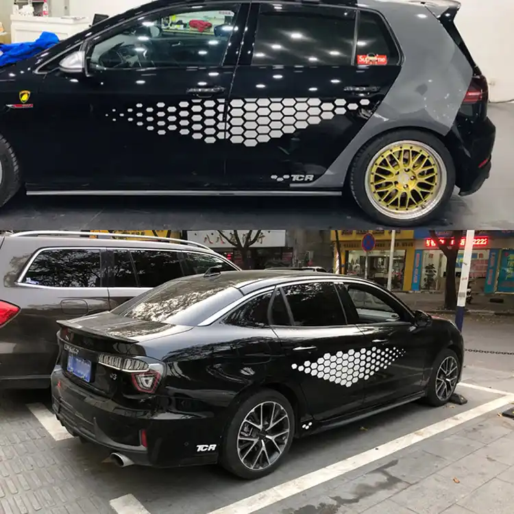 Simple Car Sticker Honeycomb Pattern Personality Decoration Suitable ...
